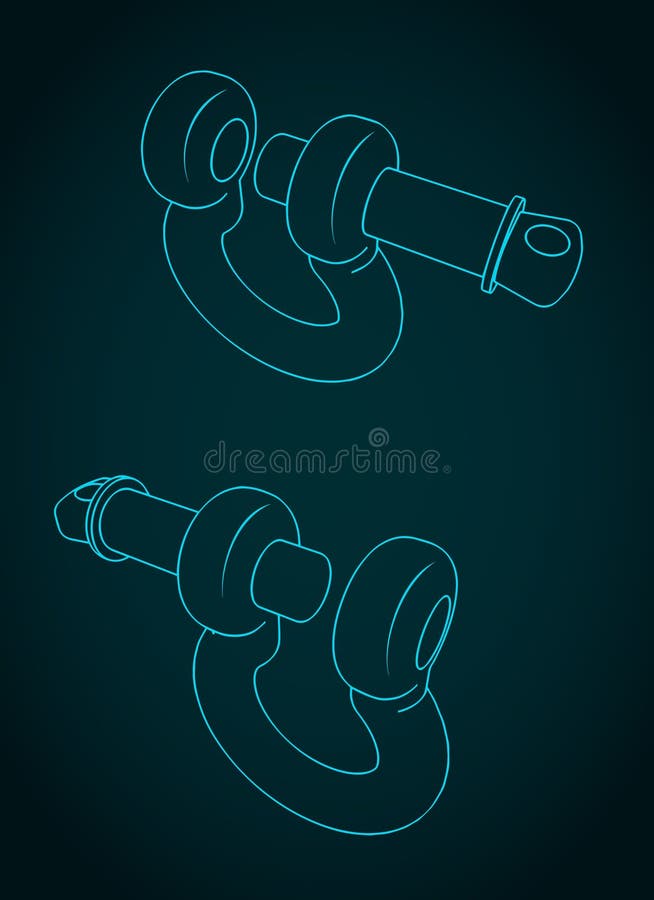 Shackle Blueprints Stock Illustrations – 2 Shackle Blueprints Stock ...