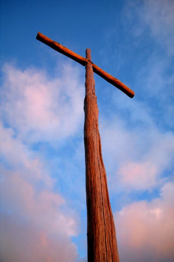 Cross stock image. Image of high, pole, post, heaven - 14479725