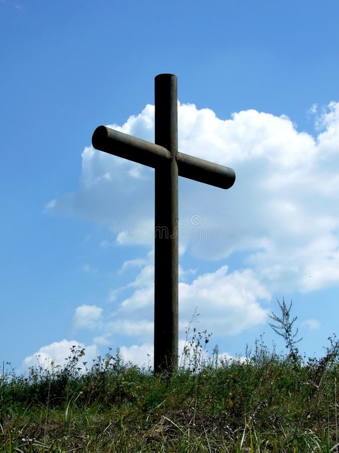 Peaceful cross stock image. Image of peaceful, faith, religion - 191399
