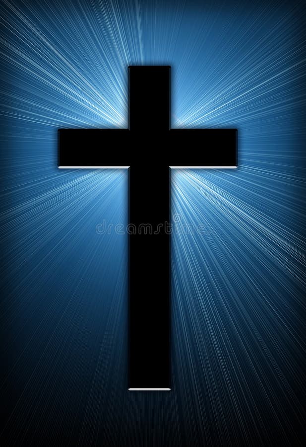 Cross stock illustration. Illustration of rays, light - 18237855