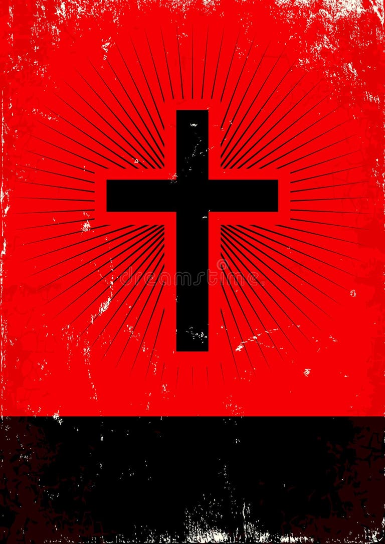 Red Background Glowing Cross Stock Illustrations – 2,514 Red Background ...