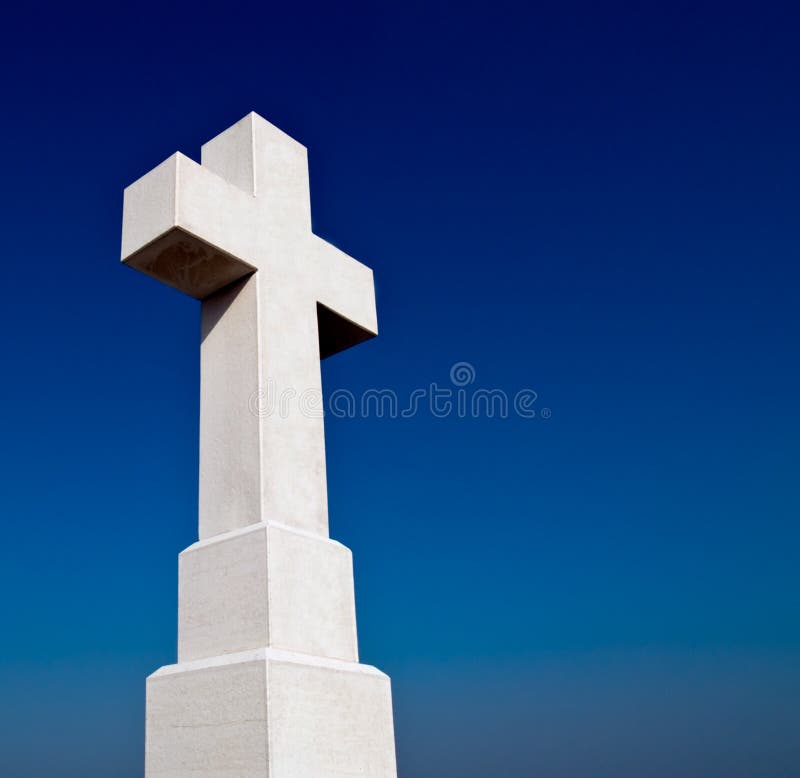 Church Steeple with Praying Hands Stock Photo - Image of cross, open ...
