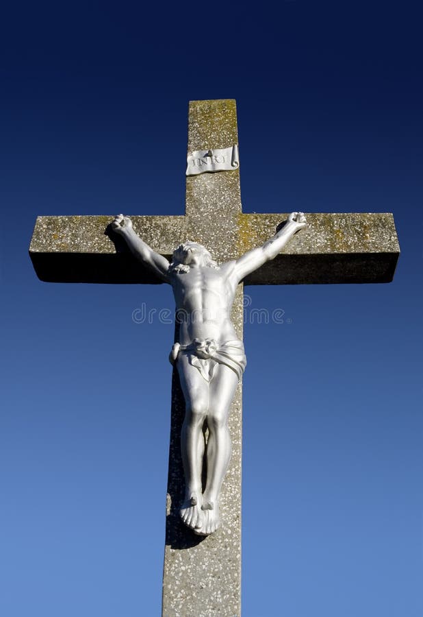 Jesus Crucified on the Cross Stock Image - Image of christian, christ ...