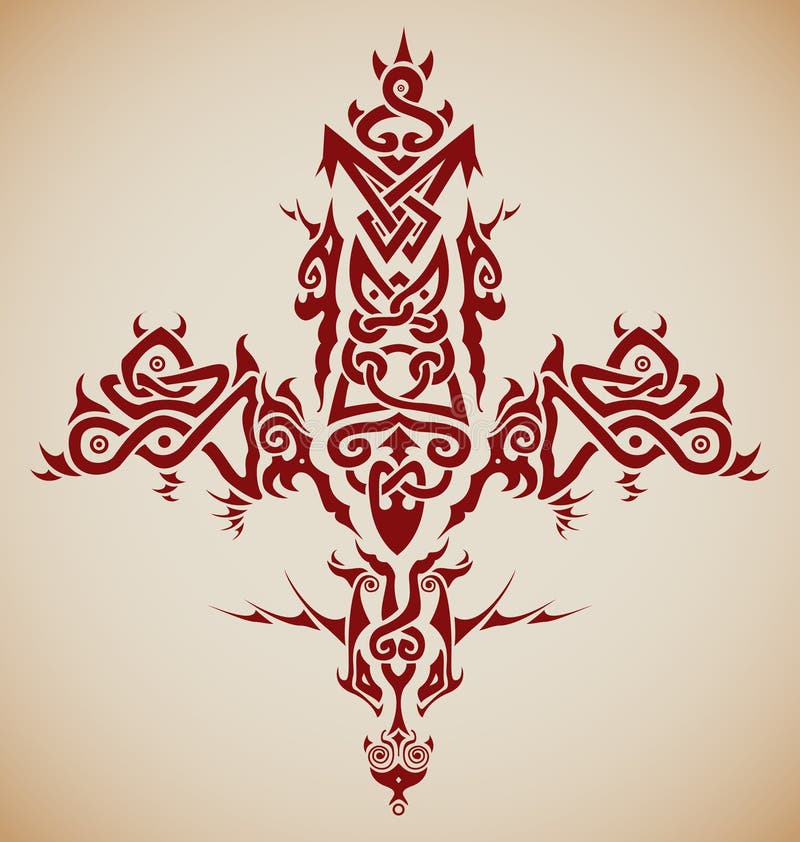 Cross stock vector. Illustration of cultural, barbarian - 7419275