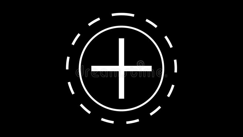 Cross Aim Icon, Computer Generated. 3d Render of Background with Target ...