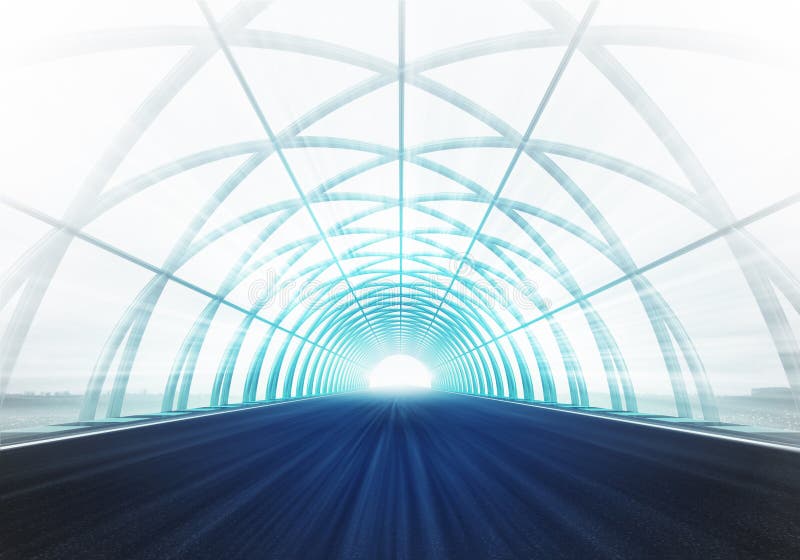 Cross Arch Construction Along Racetrack Stock Illustration ...