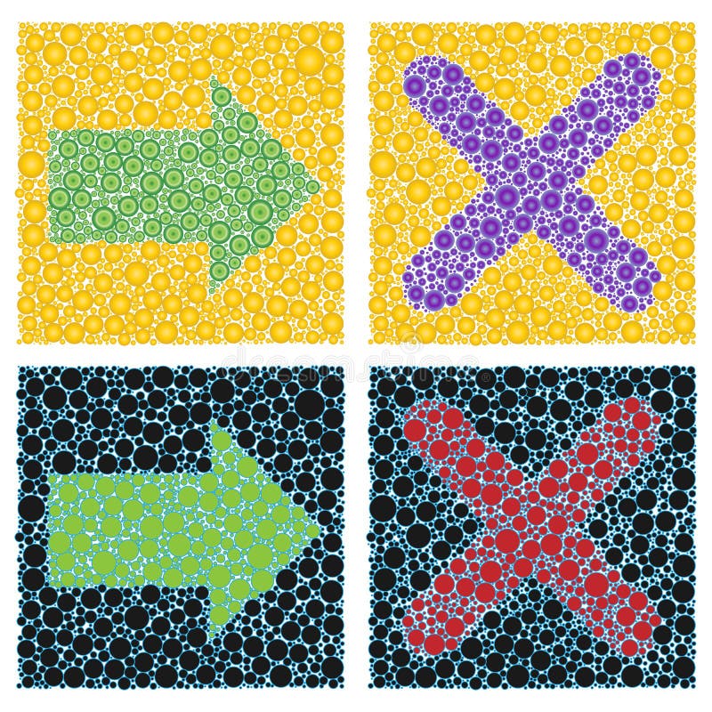 Cross and arrow stock vector. Illustration of choose - 55194006