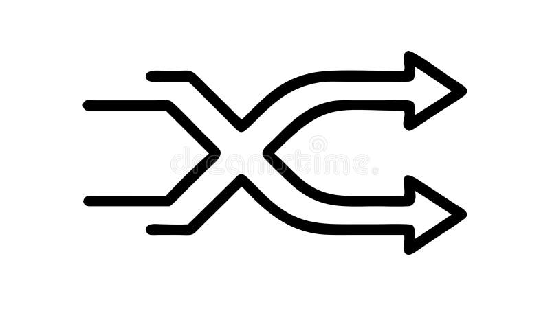 Cross Arrows Exchange Icon, Transfer and Swap Symbol. Vector Design ...