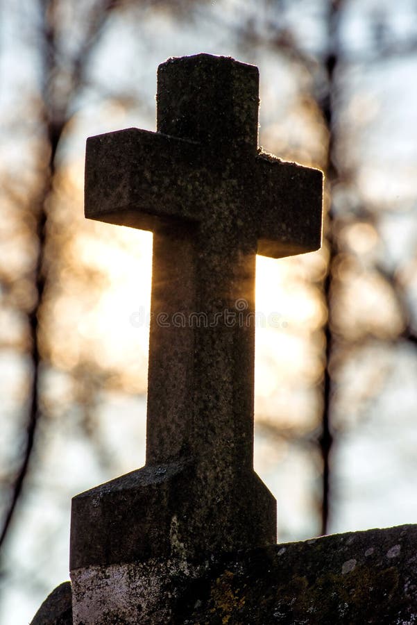Cross back light stock image. Image of jesus, christ, symbol - 2342649