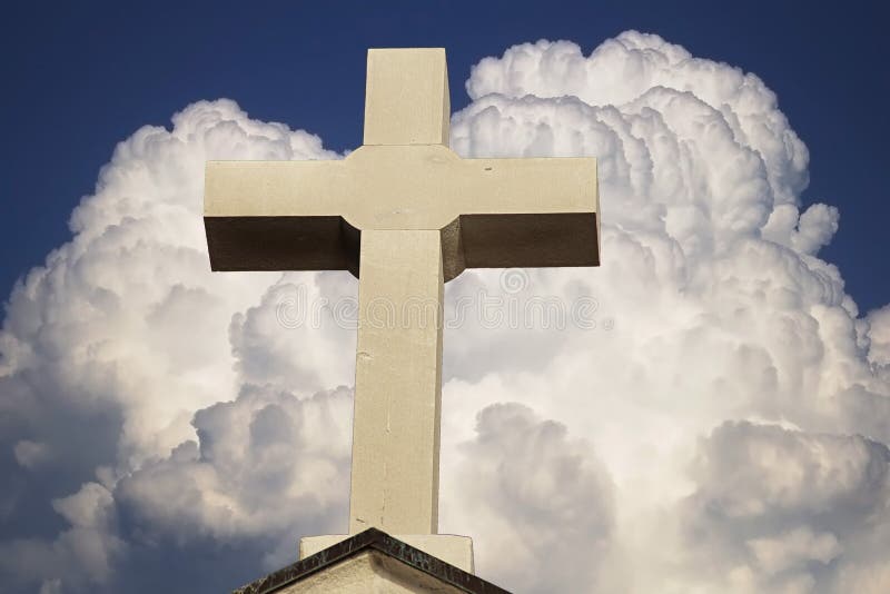Cross On A Background Of The Blue Sky Picture. Image: 6391970