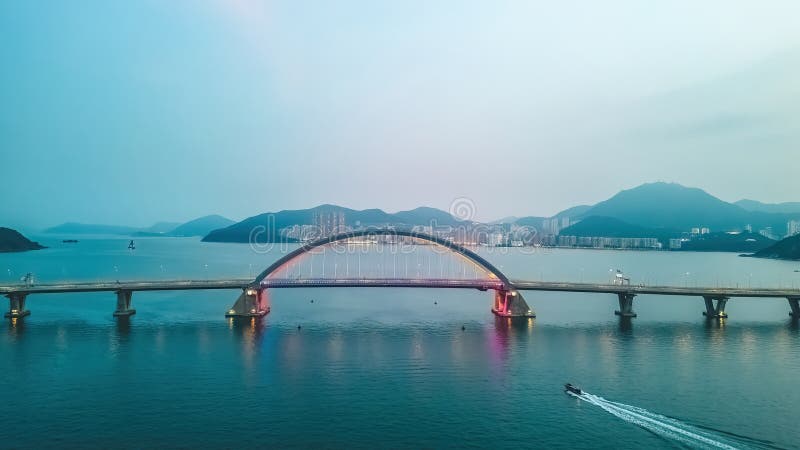 The Cross Bay Bridge a Tko, Hk May 15 2023 Editorial Image - Image of ...