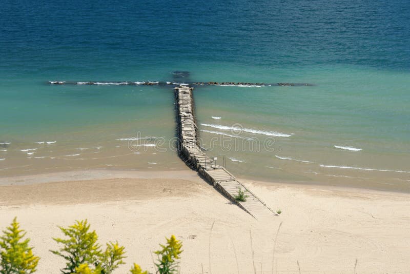 Cross beach stock photo. Image of scenic, water, beach - 1209696