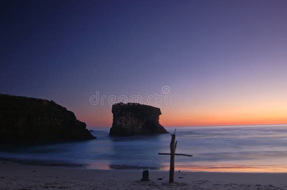 Cross on the beach stock image. Image of christ, cross - 564857