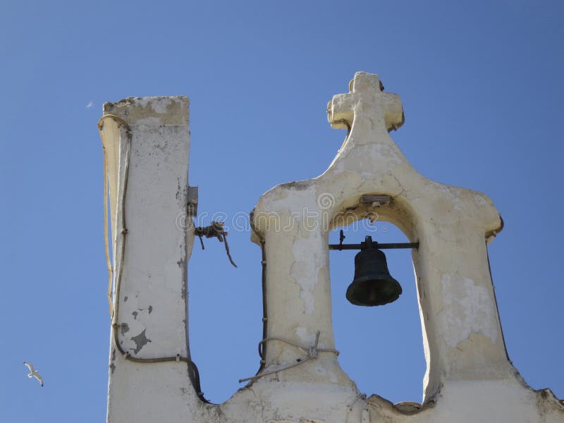 Cross and Bell on the Top of an Old Church in Gallipoli Stock Photo ...