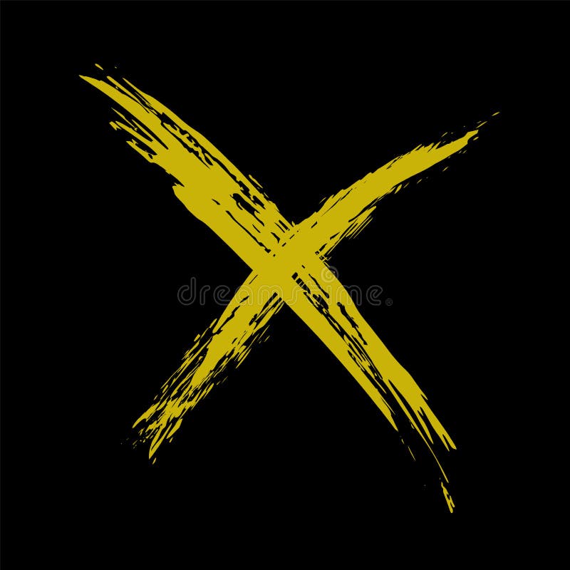 The Cross on a Black Background is Hand-drawn with a Brush. Prohibition ...