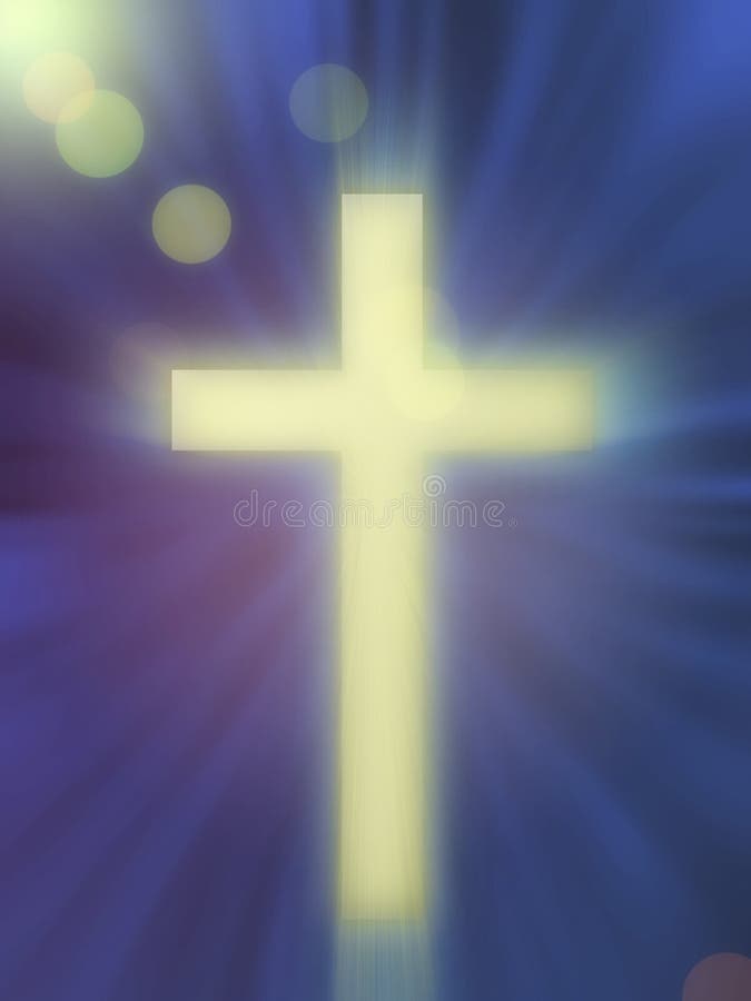 Holy Cross Symbol Sun Light Flare Stock Illustration - Illustration of ...