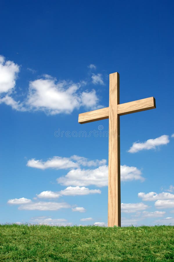 Cross and blue sky stock photo. Image of symbol, christ - 1103896