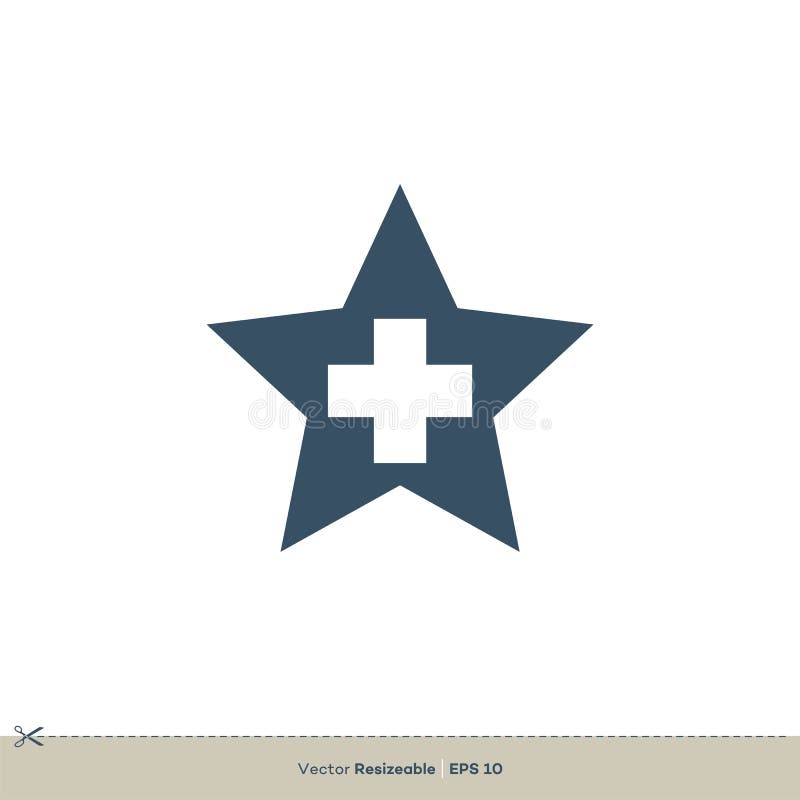 Cross Blue Star Logo Template Illustration Design. Vector EPS 10 Stock ...
