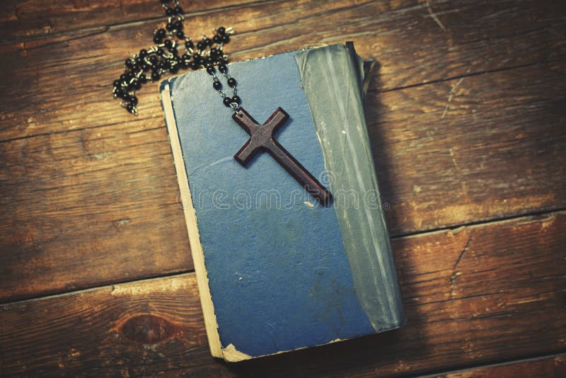 Cross, book and woman hand stock photo. Image of peace - 107921274