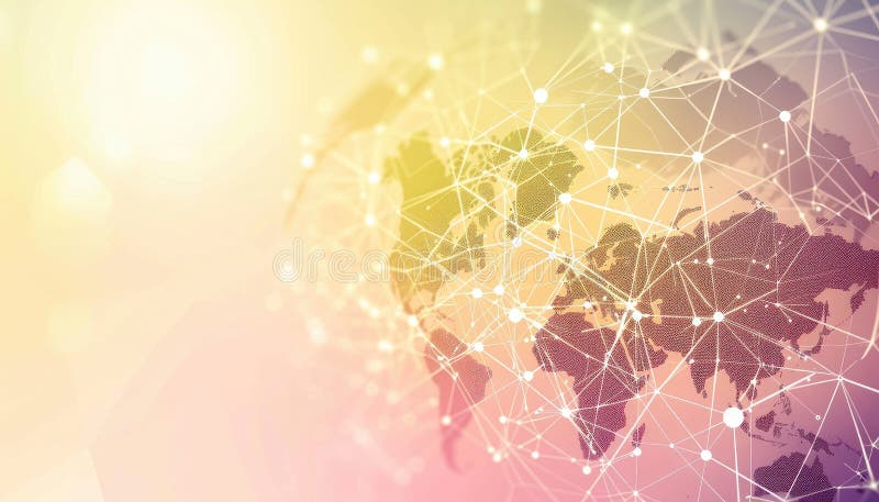 Cross-Border Corporate Alliance: Node Network Visualization Stock ...