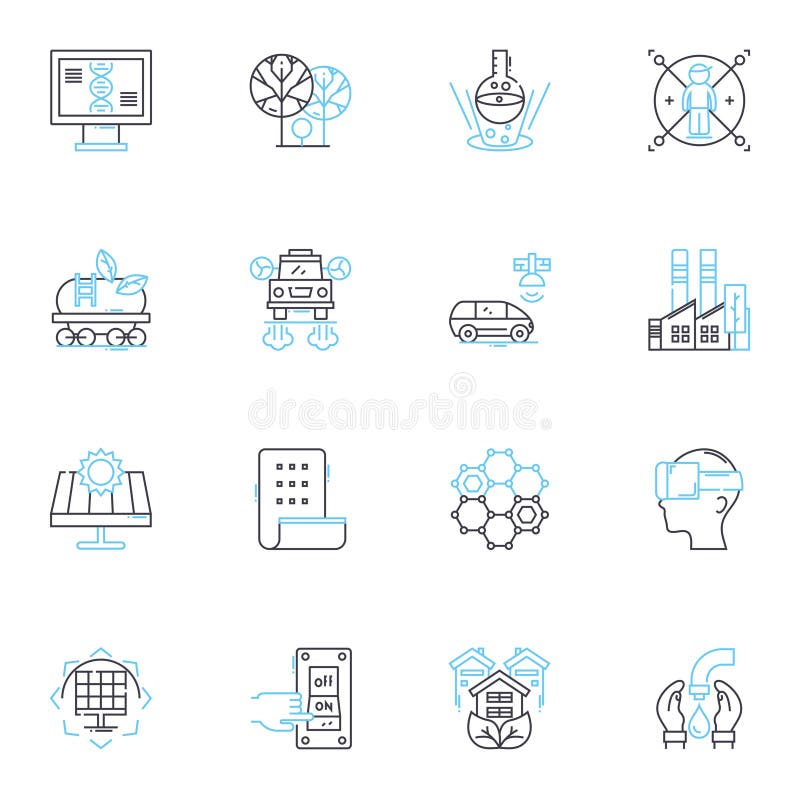Cross-border Exchange Linear Icons Set. Borders, Trade, Immigration ...