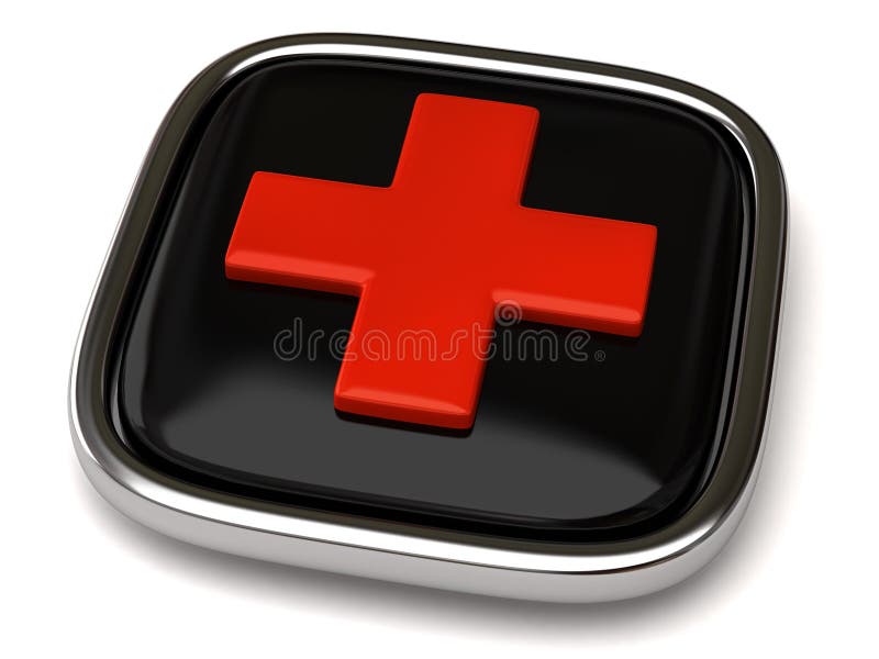 Red Cross Button - Refuse, Wrong Answer, Cancel Stock Vector - Illustration of alert, isolated ...