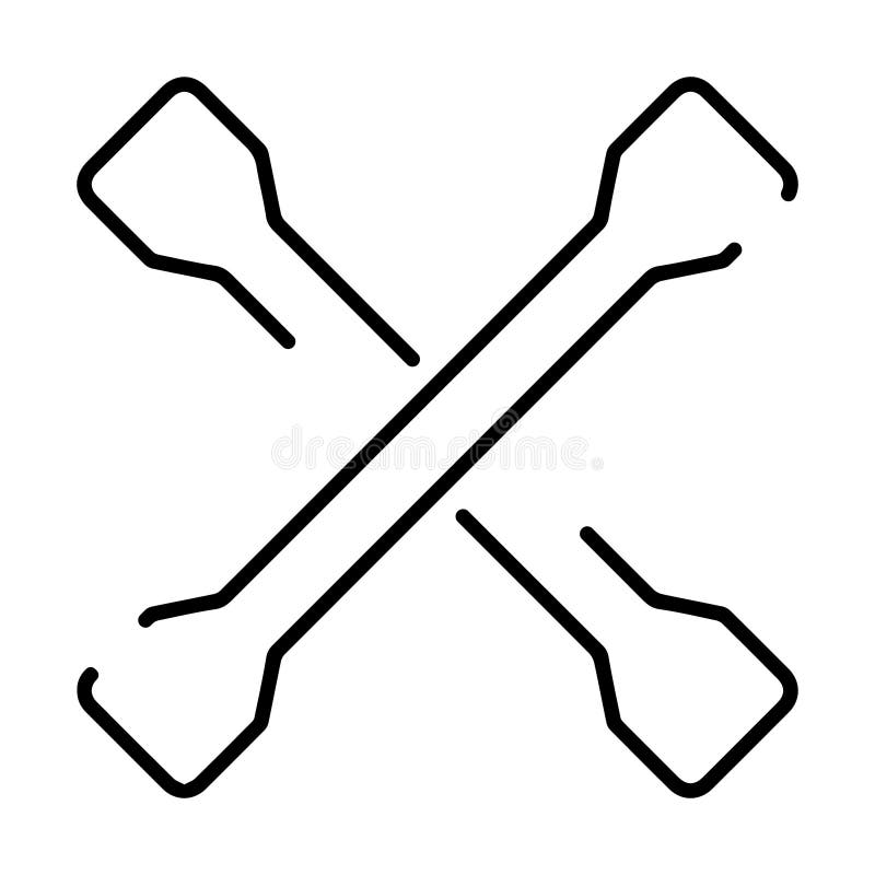 Cross Car Wrench Icon, Cross Vector, Maintenance Illustration Stock ...