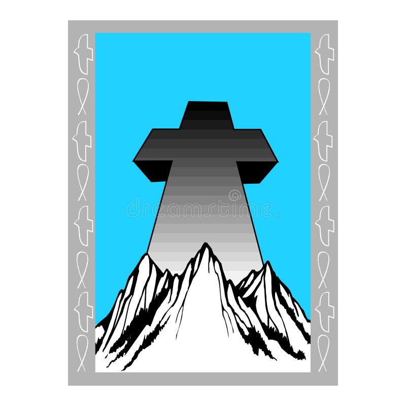 Cross stock vector. Illustration of religion, design - 264378089