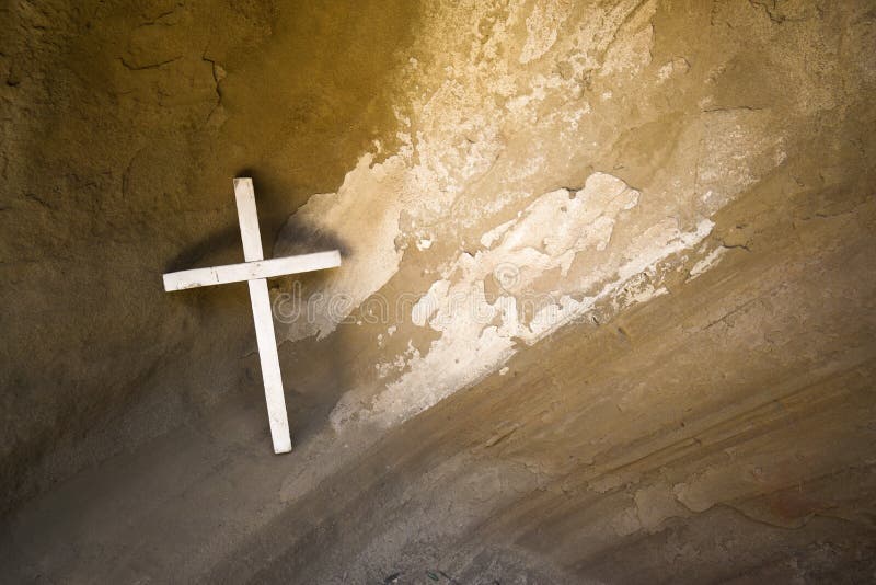 Cross in Cave at Georgian Monastery Stock Image - Image of architecture ...