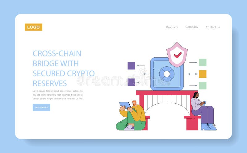 Cross-Chain Crypto Bridge Vector Stock Illustration - Illustration of ...