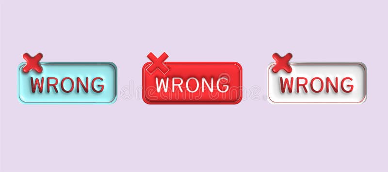 Cross Check Mark Icon Button and No or Wrong Symbol on Reject Cancel ...