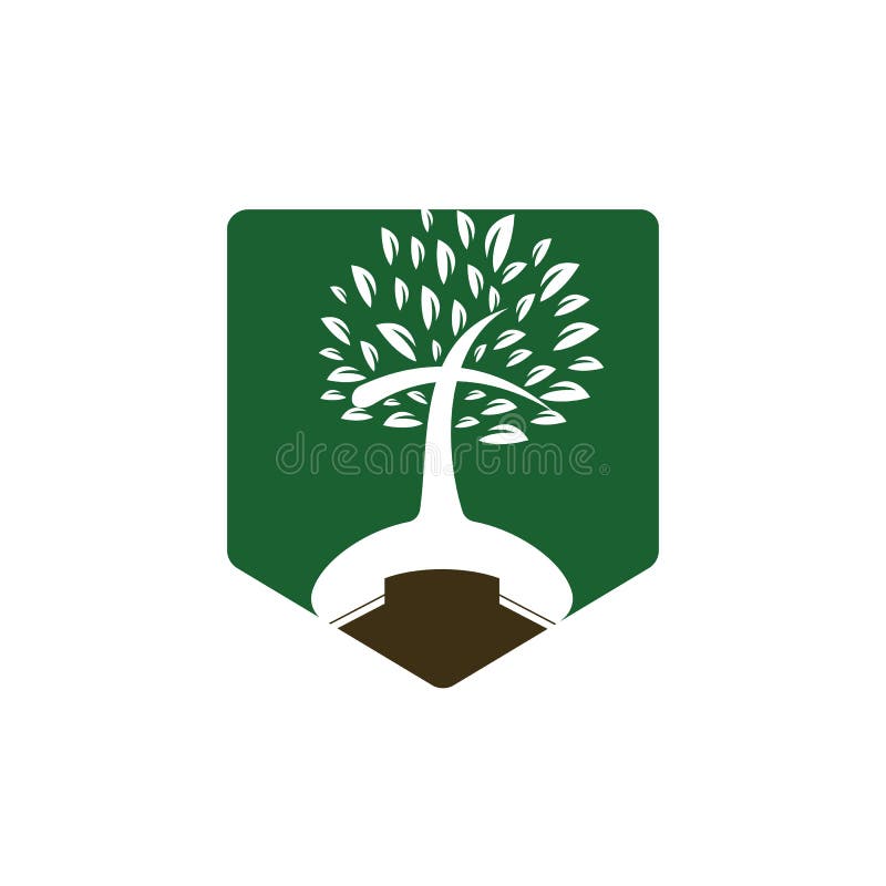 Church Call Logo Concept. Handset and Church Tree Vector Logo Design ...