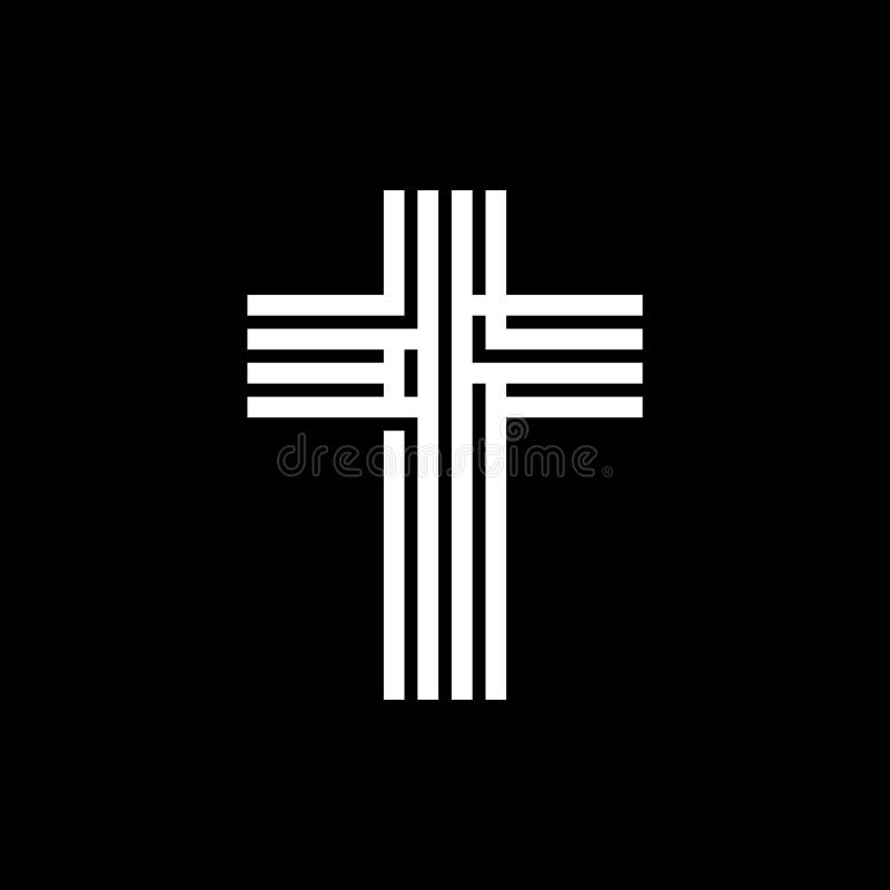 Cross Vector Logo Design with Water Drop, Cross Droplet Logo Template ...