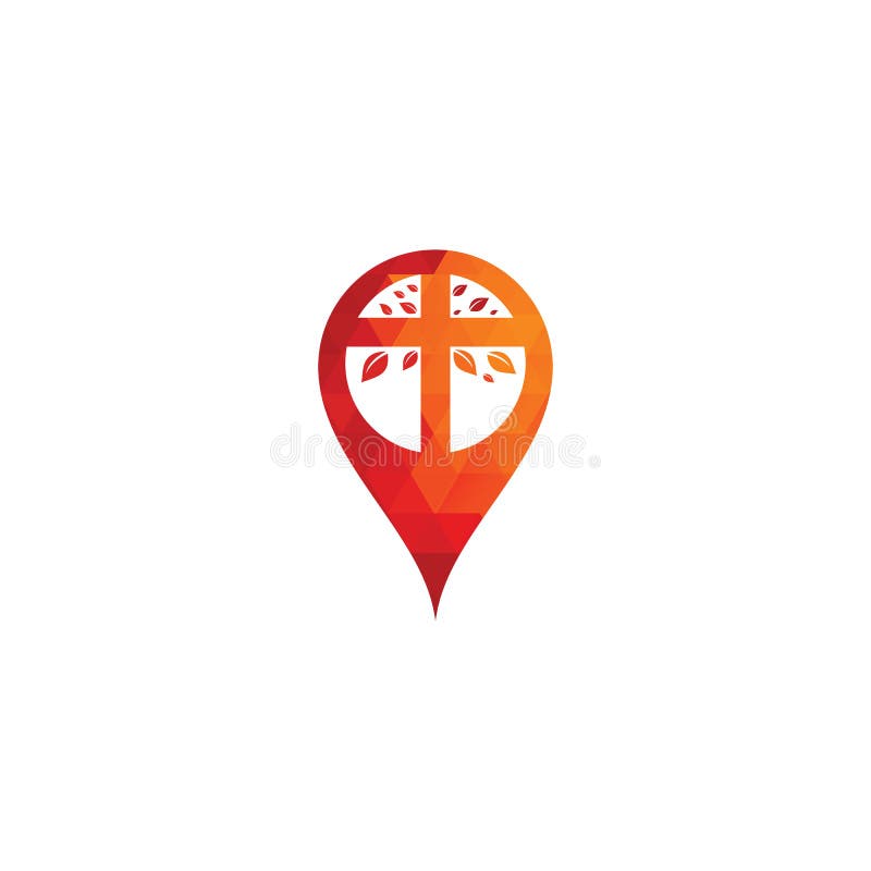 Cross Church Map Pin Shape Concept Logo Design. Stock Vector ... Cross Church Map Pin Shape Concept Logo Design. Stock Vector ...