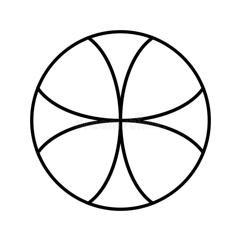 Cross in Circle Icon, Simple Symbol Stock Vector - Illustration of ...