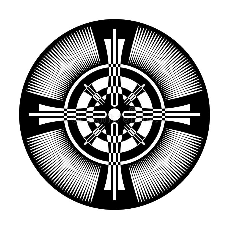 Cross, Circle and Square Design Elements. Stock Vector - Illustration ...