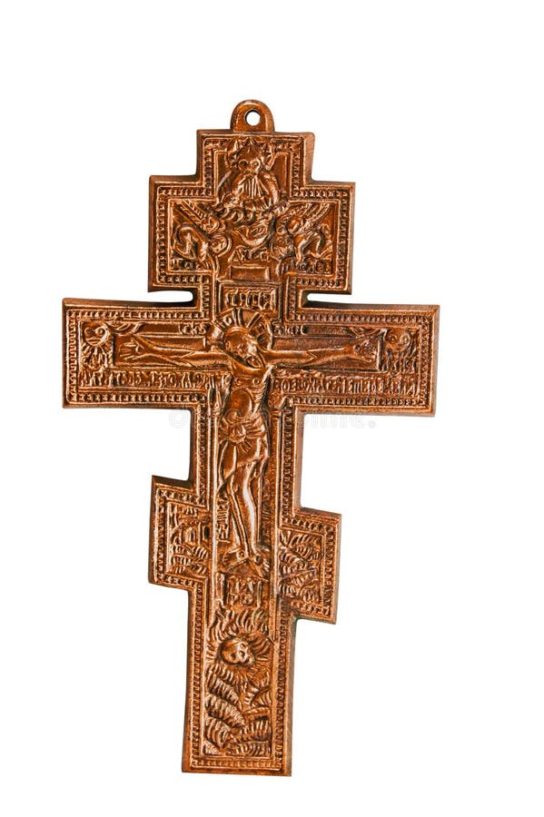 Cross. with clipping path. stock photo. Image of bronze - 13224920