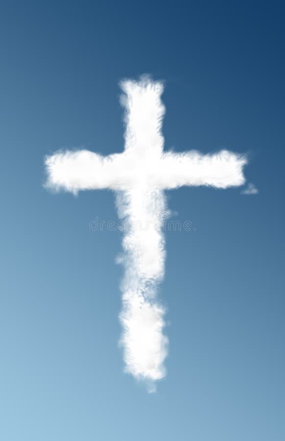A Cross cloud stock image. Image of holiness, rebirth - 8600843