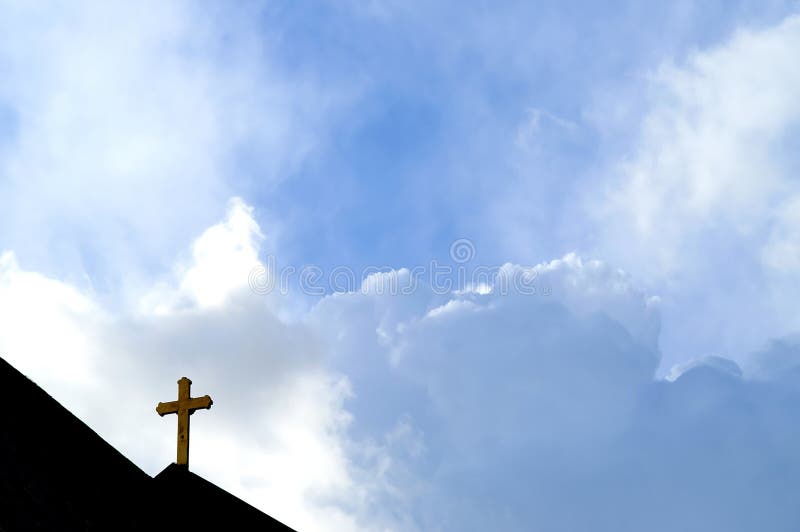 Cross and clouds stock image. Image of religion, spiritual - 29615401