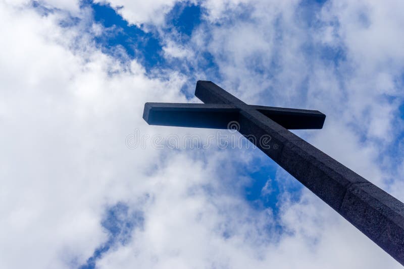 The Cross with Clouds in the Background. Stock Photo - Image of friday ...
