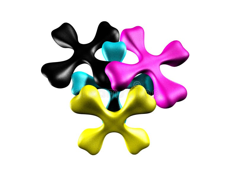 Cross CMYK Picture. Image: 5236282