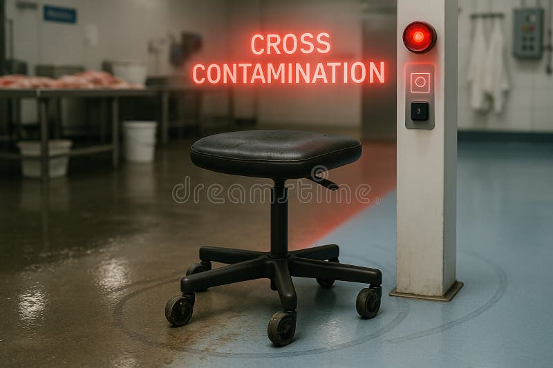 Cross Contamination Concern from Dirty Rolling Stool Inside Food ...