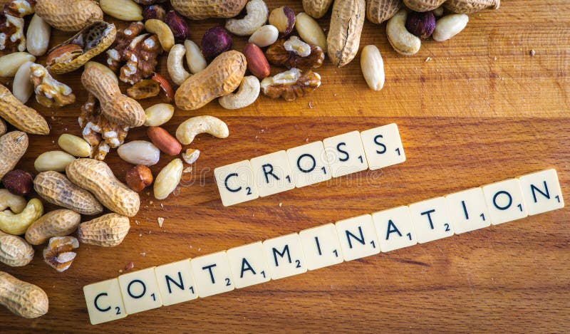 "cross Contamination" Sign Peanuts Allergy Stock Image - Image of ...
