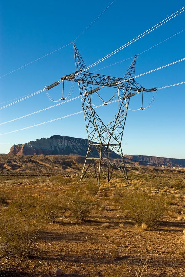 Cross Country Power stock image. Image of cable, tower - 12274713