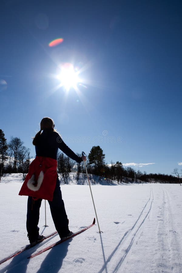 Cross Country Skiing Motion Stock Photo - Image of skiing, snow: 4691128