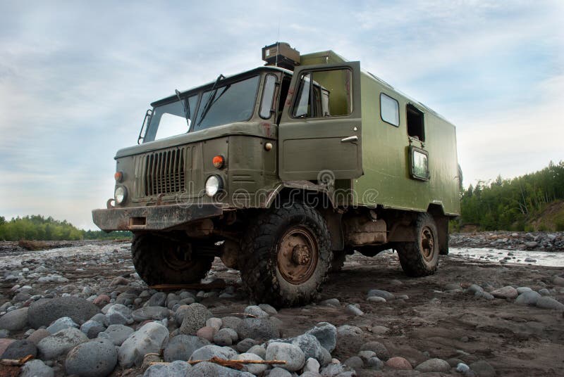 Cross-country Vehicle, Russia Stock Image - Image of caravan, capacity ...