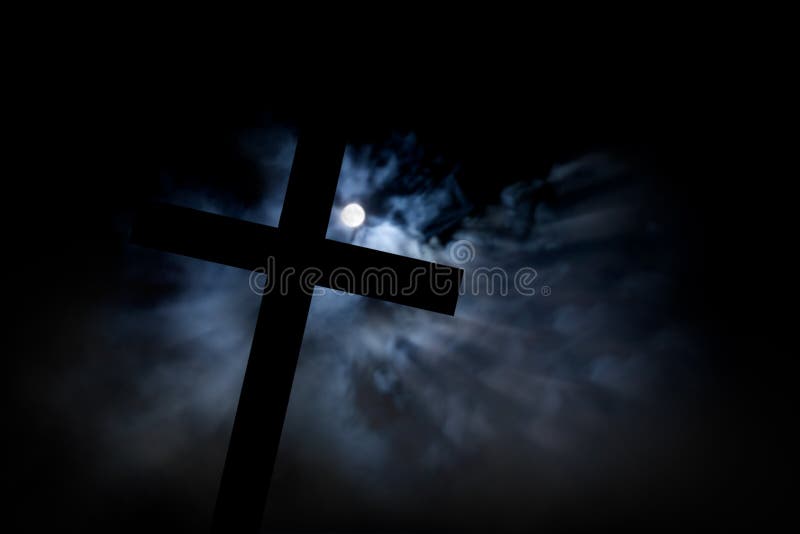 Night Sky With Cross