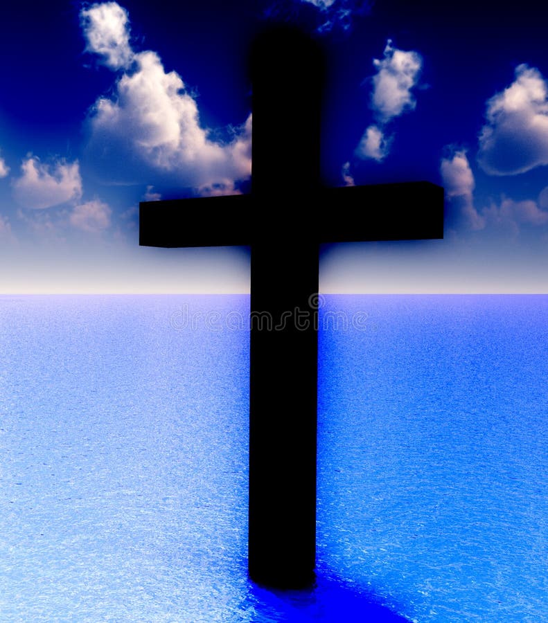 The Cross In Daytime Water 6 Picture. Image: 3887254