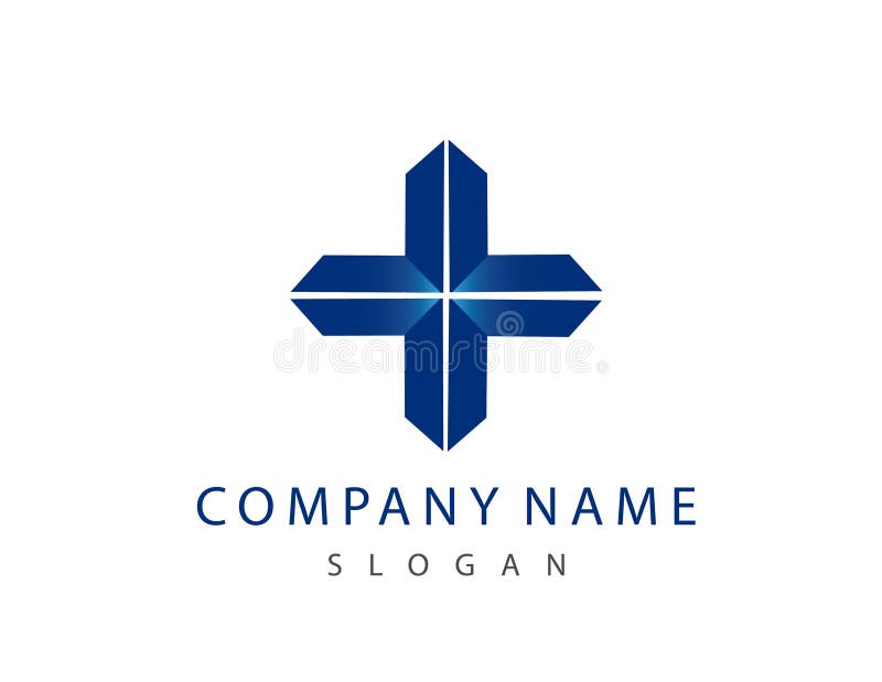 Cross abstract logo stock illustration. Illustration of decoration ...