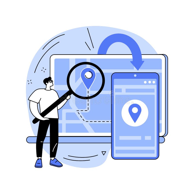 Cross-device Tracking Abstract Concept Vector Illustration. Stock ...